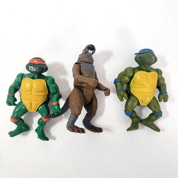 Toys | Lot Of 3 Tmnt Teenage Mutant Ninja Turtles Vintage 1988 Master ...